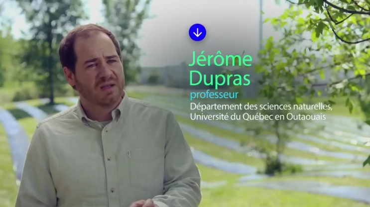 Le professeur Jérôme Dupras dans un reportage à l’émission ‘Découverte ...