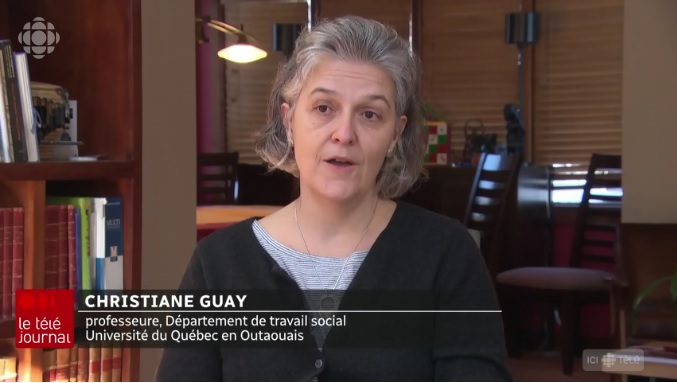 La professeure Christiane Guay au 'Téléjournal de 22 h' | Université du ...