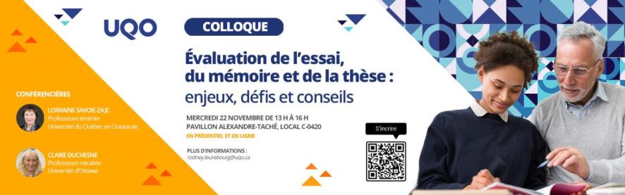 Invitation spéciale : Colloque Évaluation de l'essai, du mémoire et de ...